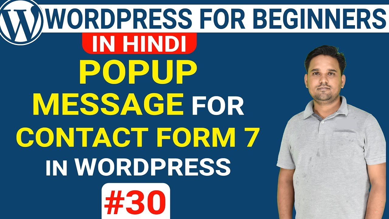 How to Show popup message in Contact form 7 in WordPress | WordPress ...