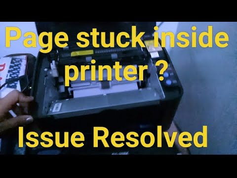 How do you open a stuck printer paper? | paper stuck inside printer ...