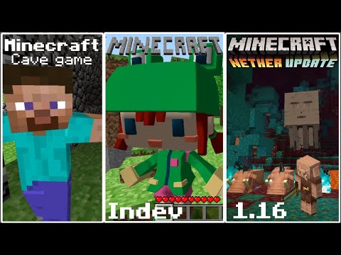 Evolution And History Of Minecraft Java Edition | Alpha rd 132211 (Cave ...