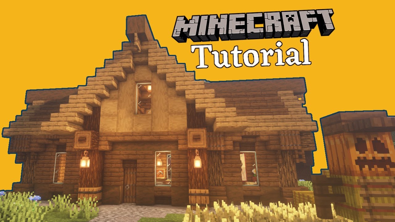 Minecraft Tutorial: How to build a Wooden Starters House - YouTube