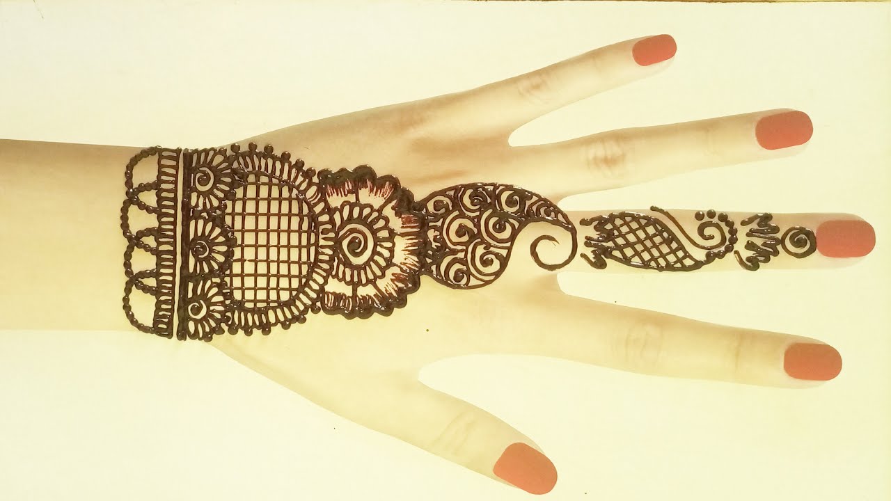 Easy bail mehndi design | Mehndi design - YouTube