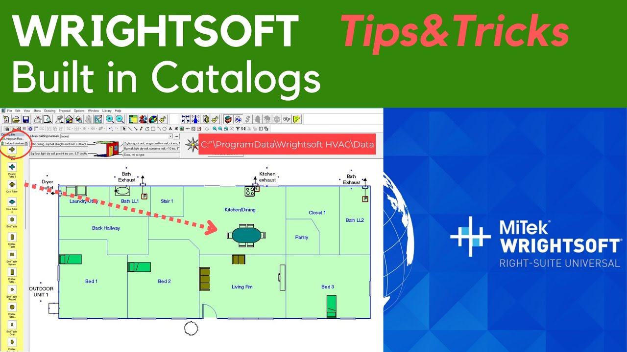 Wrightsoft: Tips & Tricks - Catalogs and where to find them - YouTube