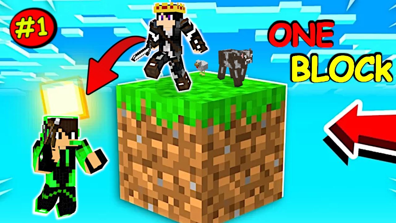 First Day On Minecraft One Block But It's So Much Fun - MInecraft One ...