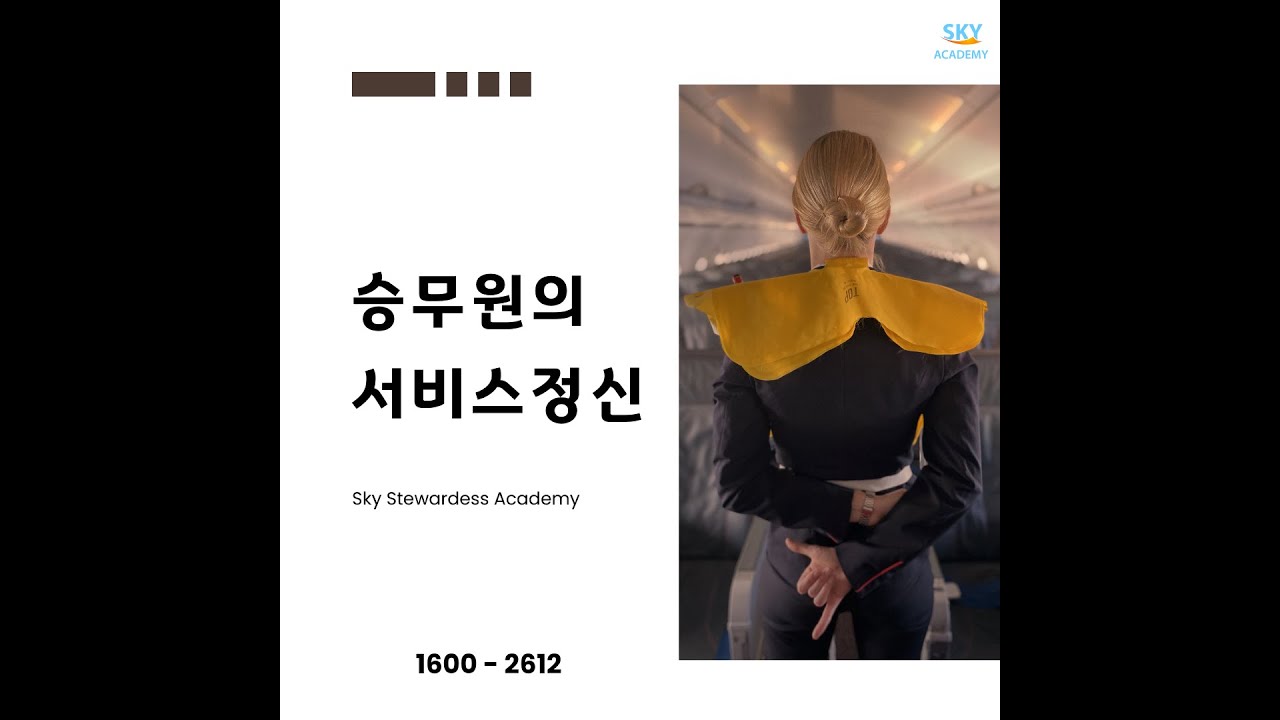 승무원의 서비스 정신 최상의 여행 경험을 위한 그들의 핵심 가치들 Youtube