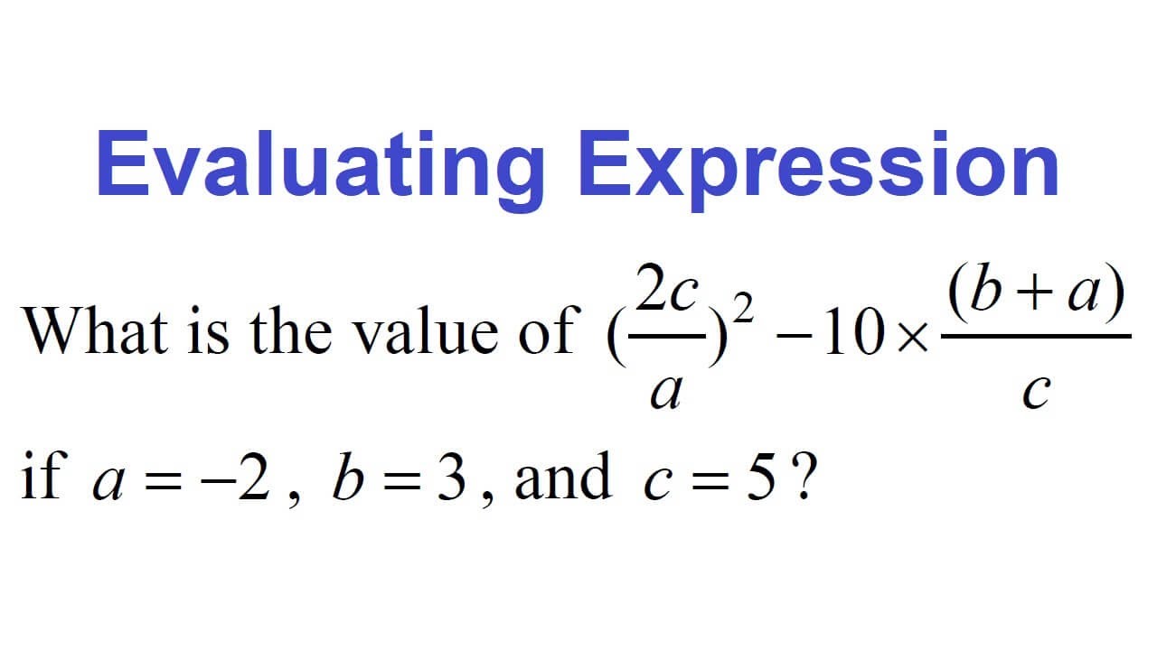 Evaluating Expression - YouTube