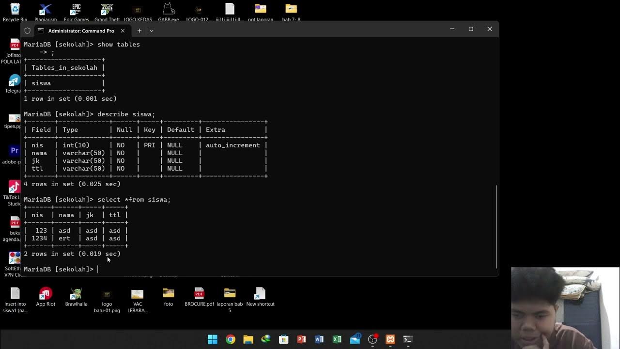 Cara Menggunakan Count Pada Mysql Youtube