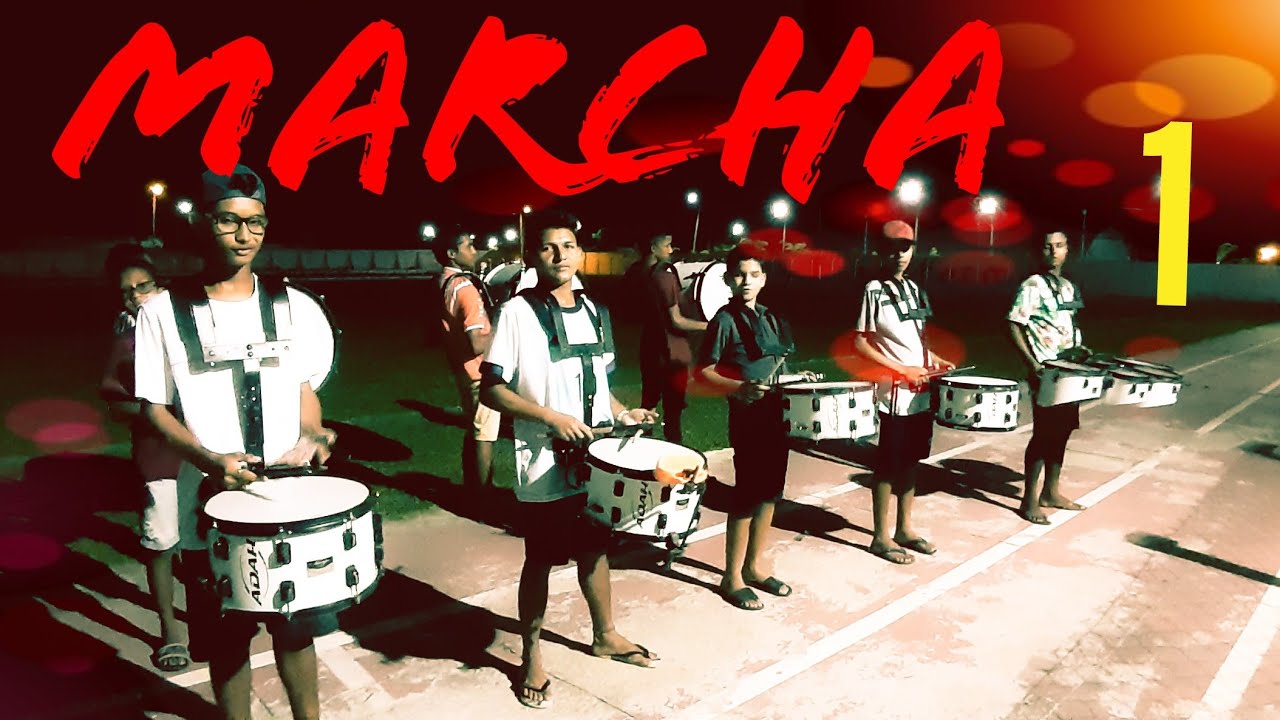 Como Tocar (Marcha tradicional) vídeo aula - Passo a Passo. #PERCUSSÃO ...