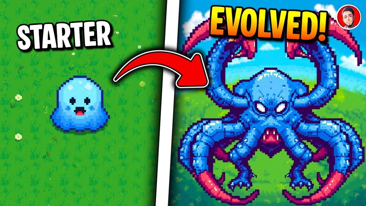 Evolving from Blue Slime into CTHULU! (Everything is Crab) - YouTube