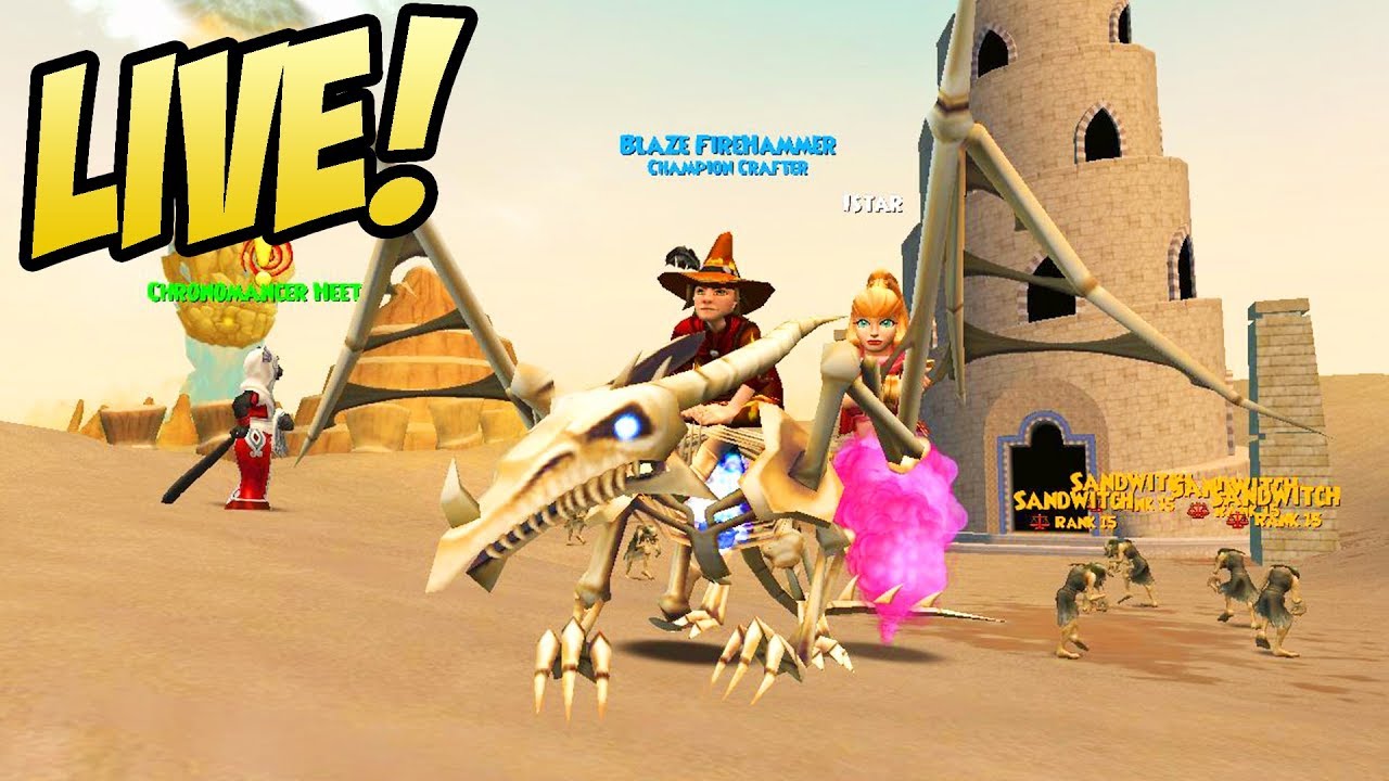 Wizard101: FIRE QUESTING LIVESTREAM - Tower of Babble & Scorpion Fight ...