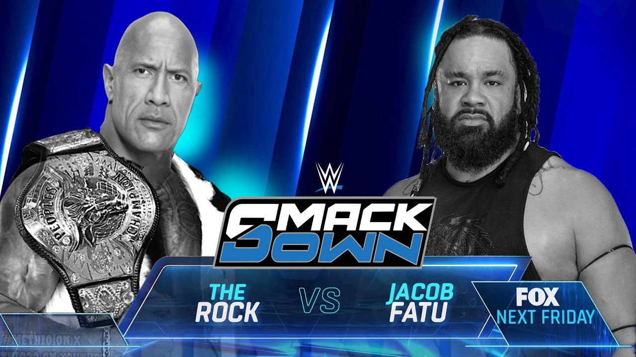 WWE2K25 Universe Mode | The Rock vs. Jacob Fatu | One On One Match ...