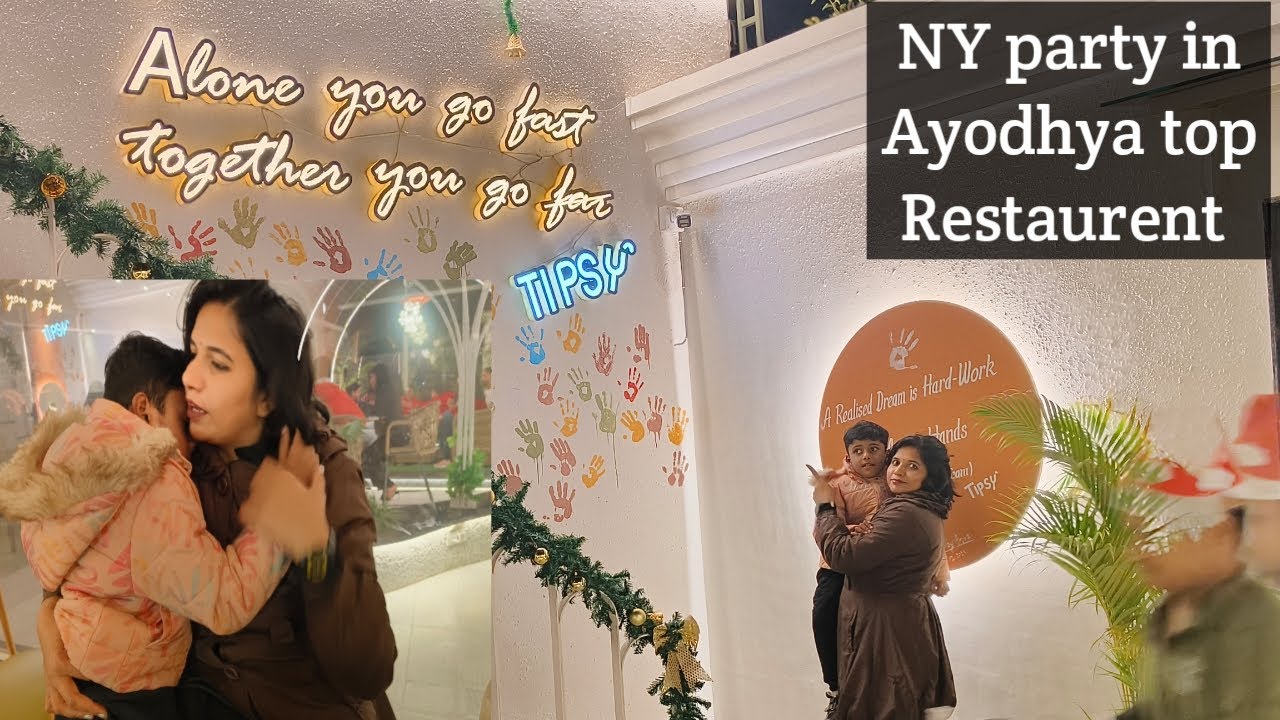 NY & Birthday Party in Ayodhya top restaurant Tipsy Town. - YouTube