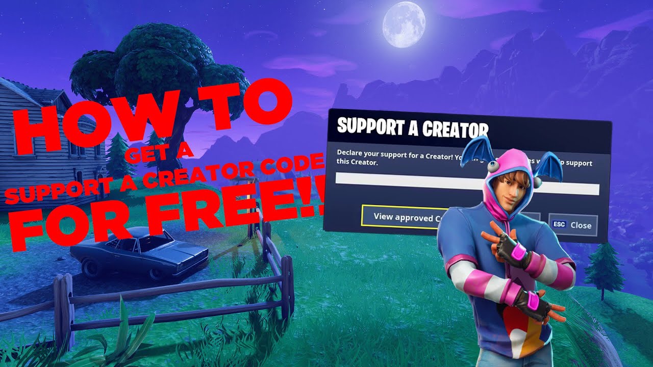 How To Get A Support-A-Creator Code 2019 In Fortnite! - YouTube