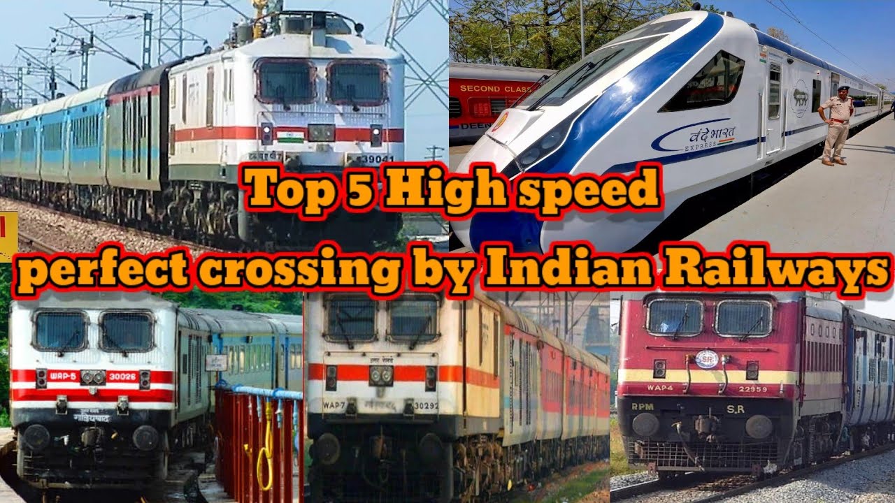 Perfect crossing by High speed trains l Top 5 Fastest trains ever l The ...