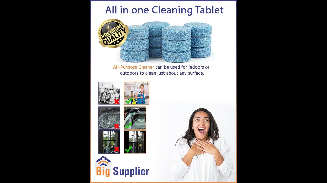 NEW LIKE FOR ALL High-quality Multi cleaning Tablets - YouTube