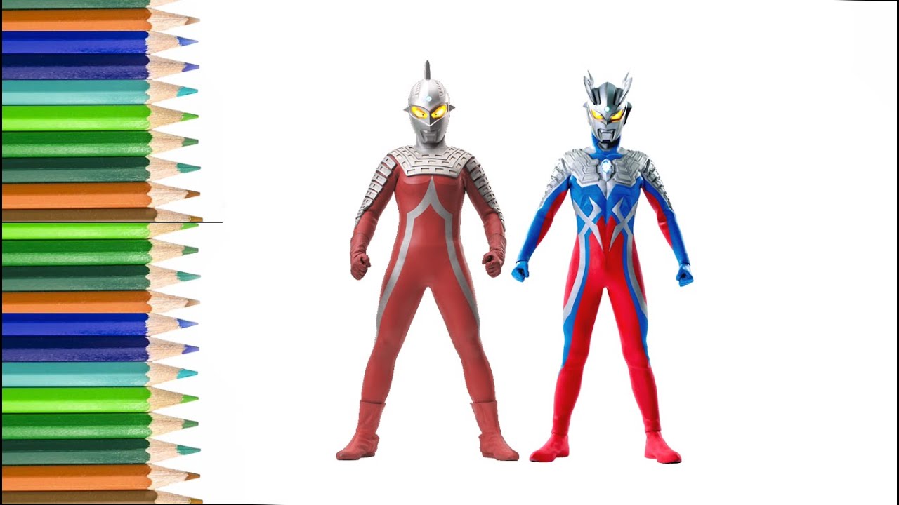 menggambar mewarnai ULTRASEVEN ULTRAMAN ZERO terbaru #art #ultraman # ...