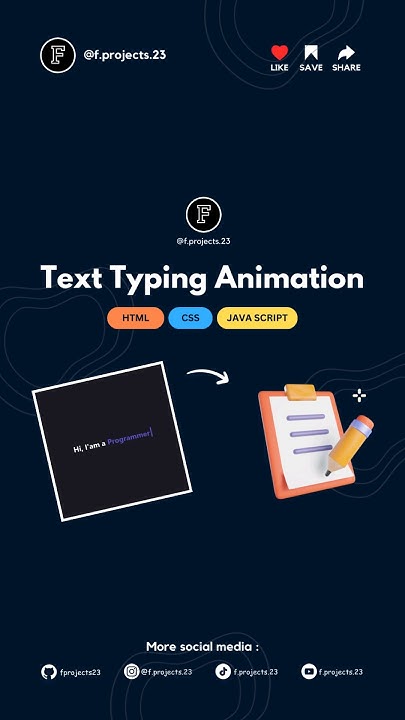 Text Typing Animation with HTML, CSS, and JS #frontend #webdevelopment #webdev #coding - YouTube
