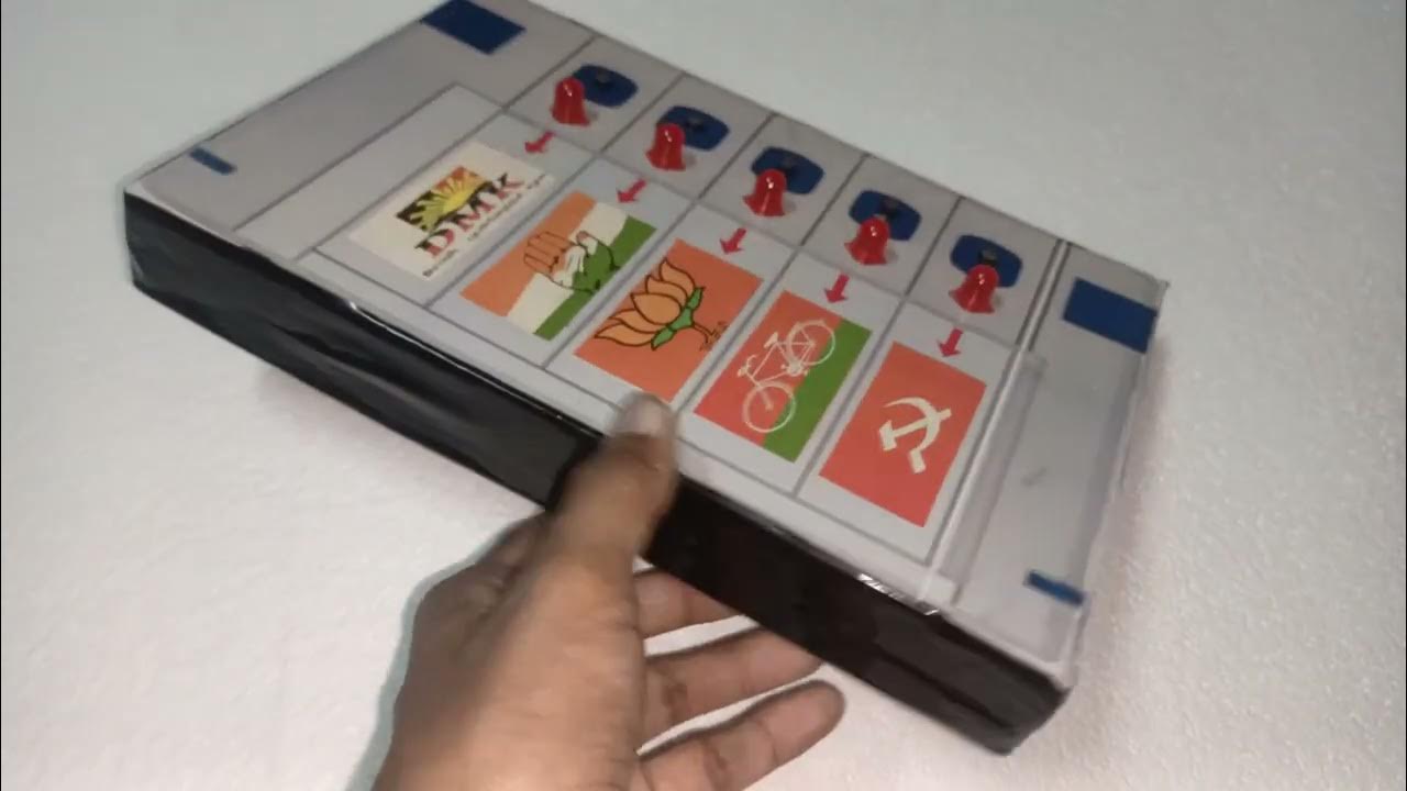 School Projects | EVM | Electronic Voting Machine Model - YouTube