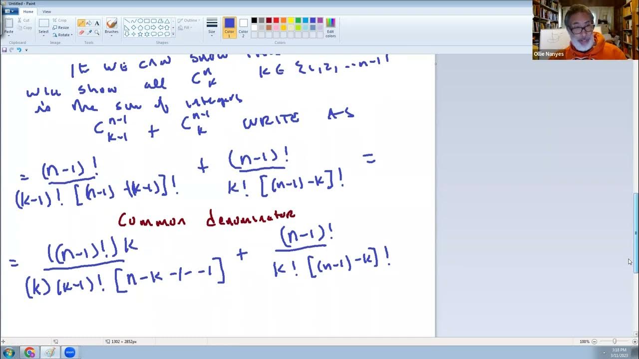 Annoying Calculations: Why binomial coefficients are integers - YouTube