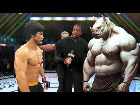 PS5 | Bruce Lee vs. Strong White Rhinoceros (EA Sports UFC 4)