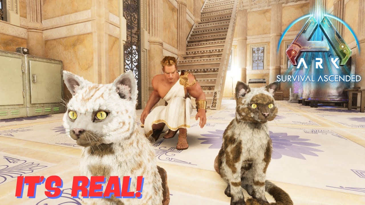 IT'S REAL CATS IN ARK! THIS ISN'T A DRILL! - YouTube