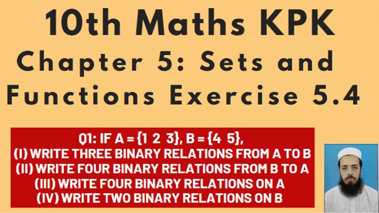10thMaths Lecture177 Chapter 5 Q1 If A 1 2 3 B 4 5 Find 10thMaths Lecture177 Chapter 5 Q1 If A 1 2 3 B 4 5 Find