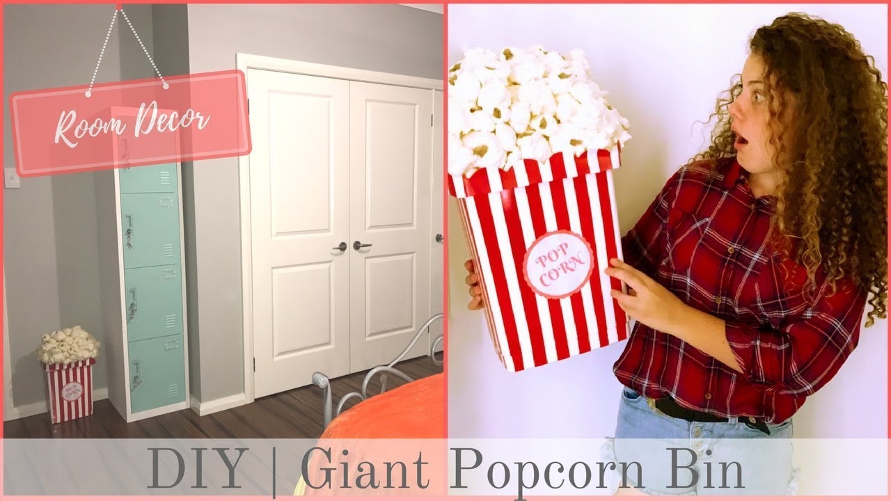 ROOM DECOR | Giant Popcorn Storage Bin (RE-UPLOAD) - YouTube