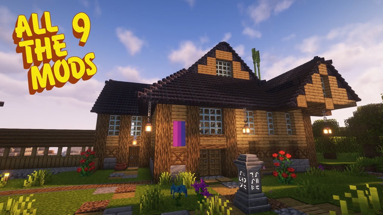 All The Mods 9 Modded Minecraft EP1 Die Starter Base! - YouTube