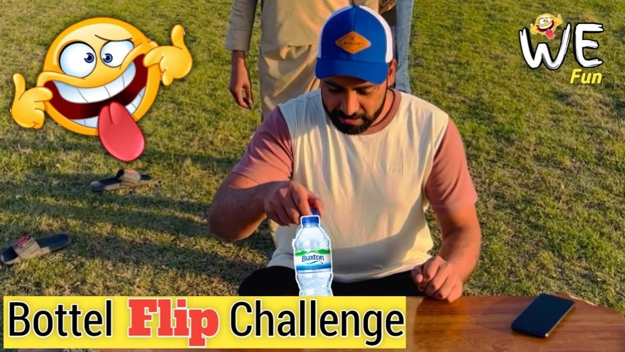 Funny Bottle Flip Challenge | Lucky Boy 🫡 | We Fun - YouTube