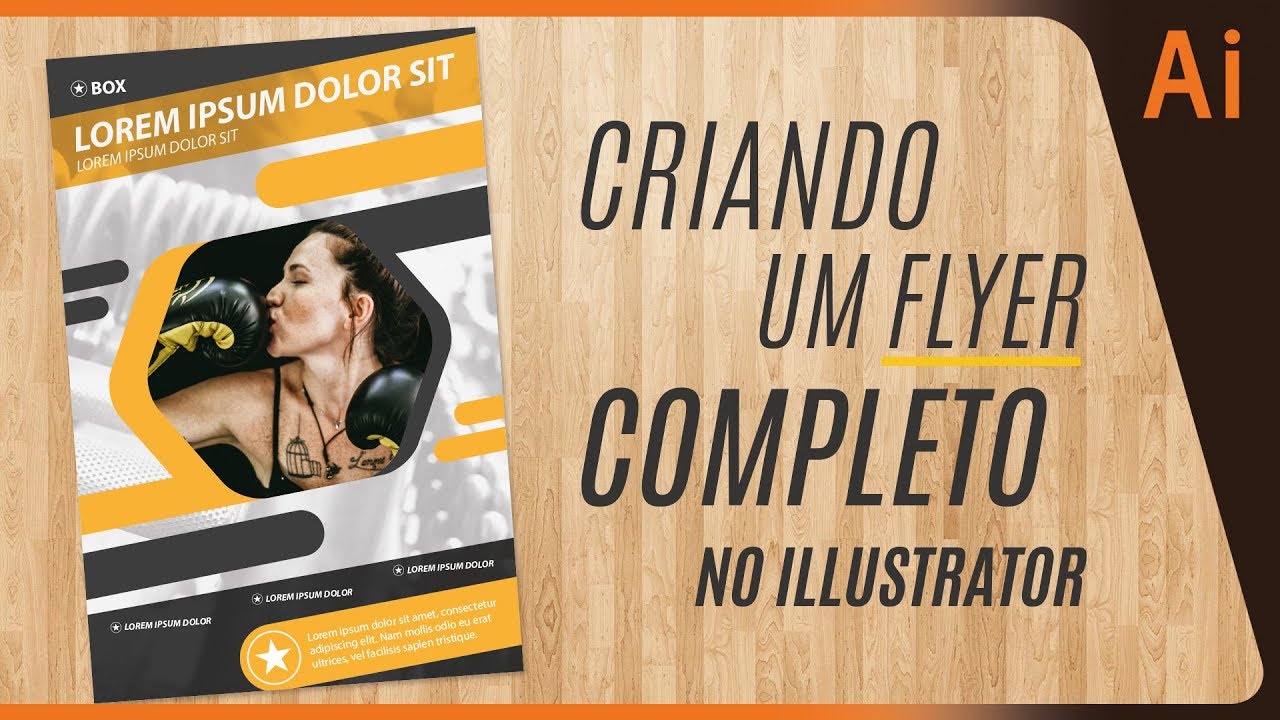 Como criar um Flyer completo no Illustrator- Configuração e exportação ...