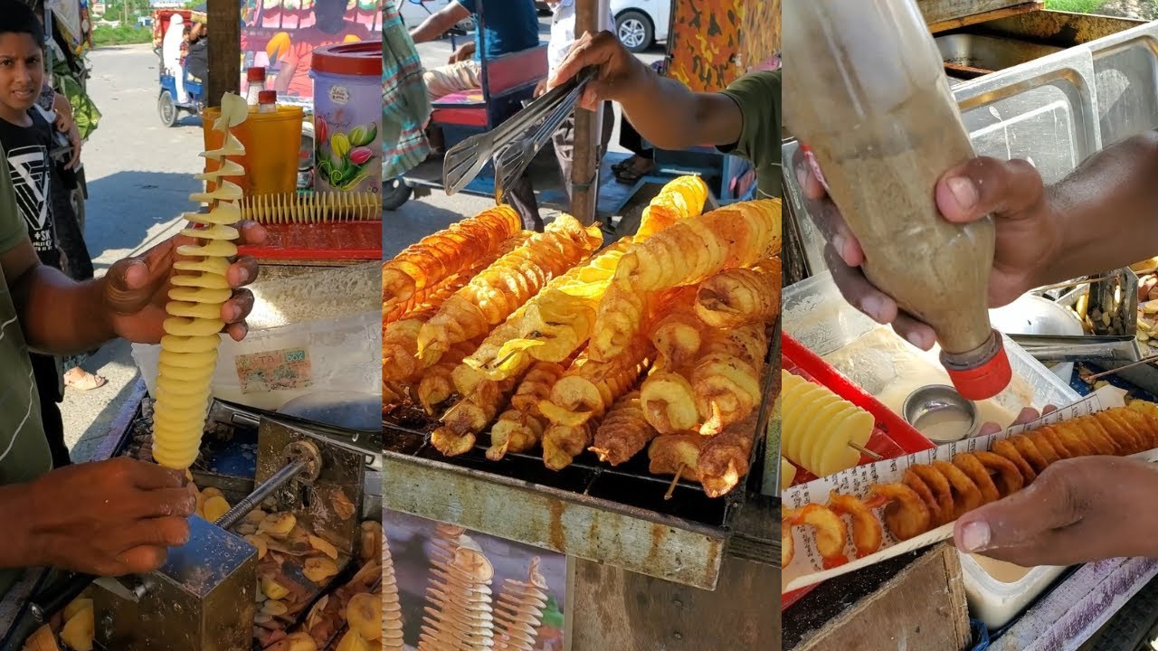Crispy Potato Twister Recipe | Street Food Style Snack - YouTube