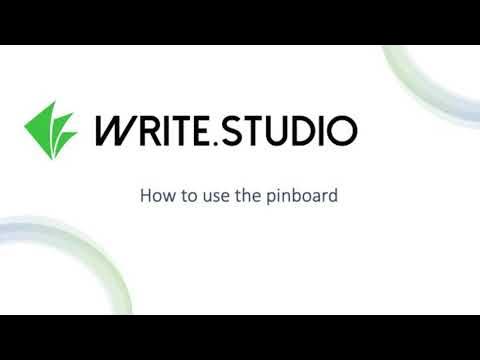 How to use the Pinboard to help with writing - YouTube