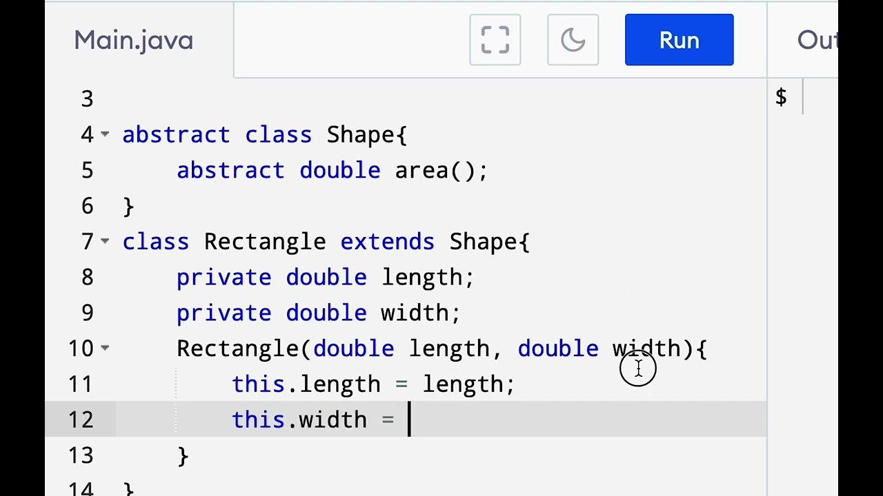 Understand Abstraction Object Oriented Programming concept in Java with an example - YouTube