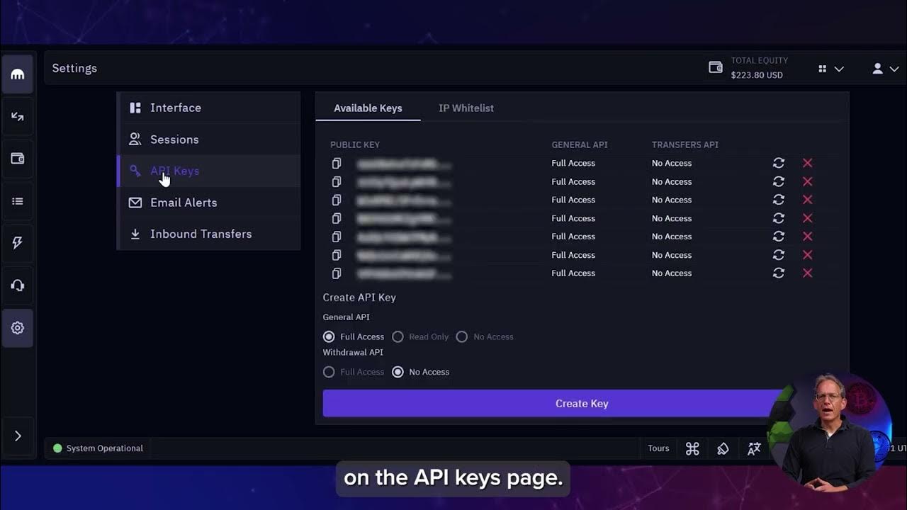 Kraken Futures- API Keys - How to create API keys on Kraken Futures - YouTube
