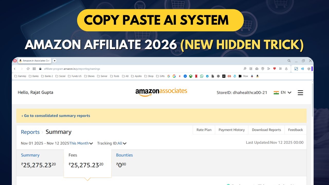 Copy Paste AI System Earned Me 20k Amazon Affiliate 2026 - YouTube