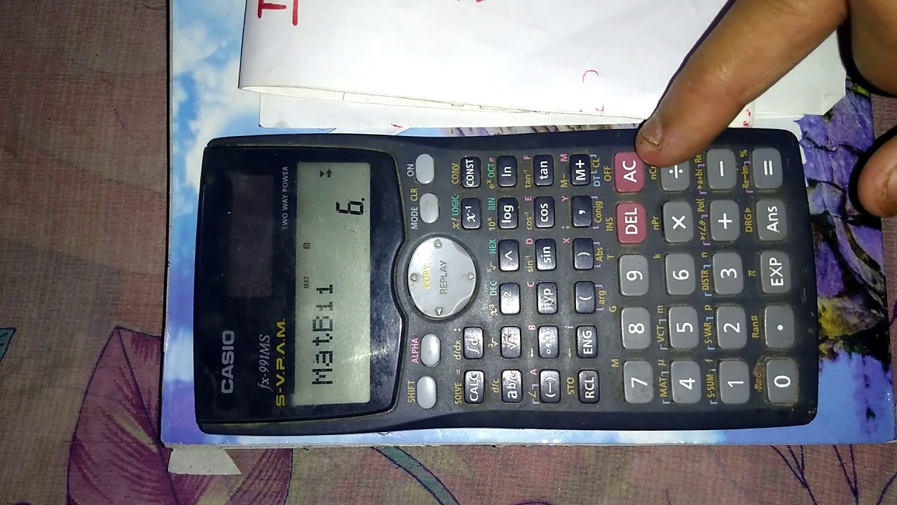 #How to set and solve matrix in scientific calculator fx 991ms# - YouTube