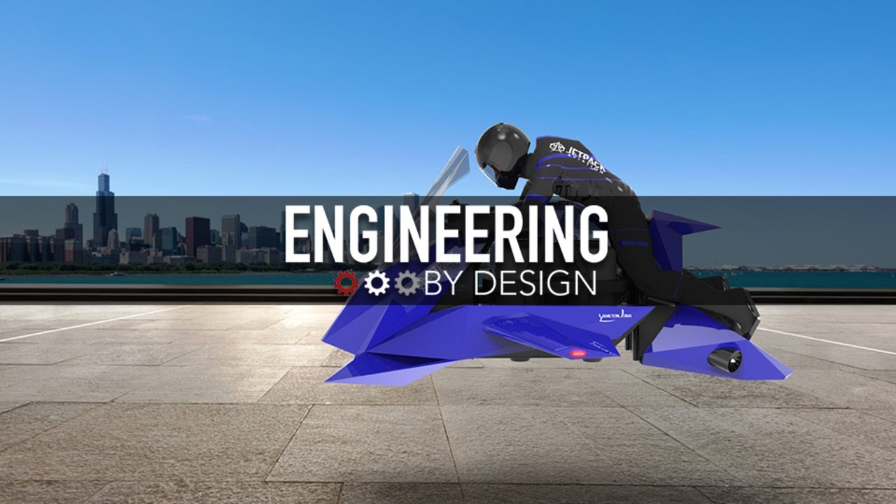 Engineering By Design: Flying Motorcycle Tops Out at 150 MPH - YouTube