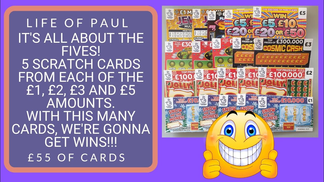 £55 scratch cards. A mix of £5, £3 £2 and £1 scratch cards from the ...
