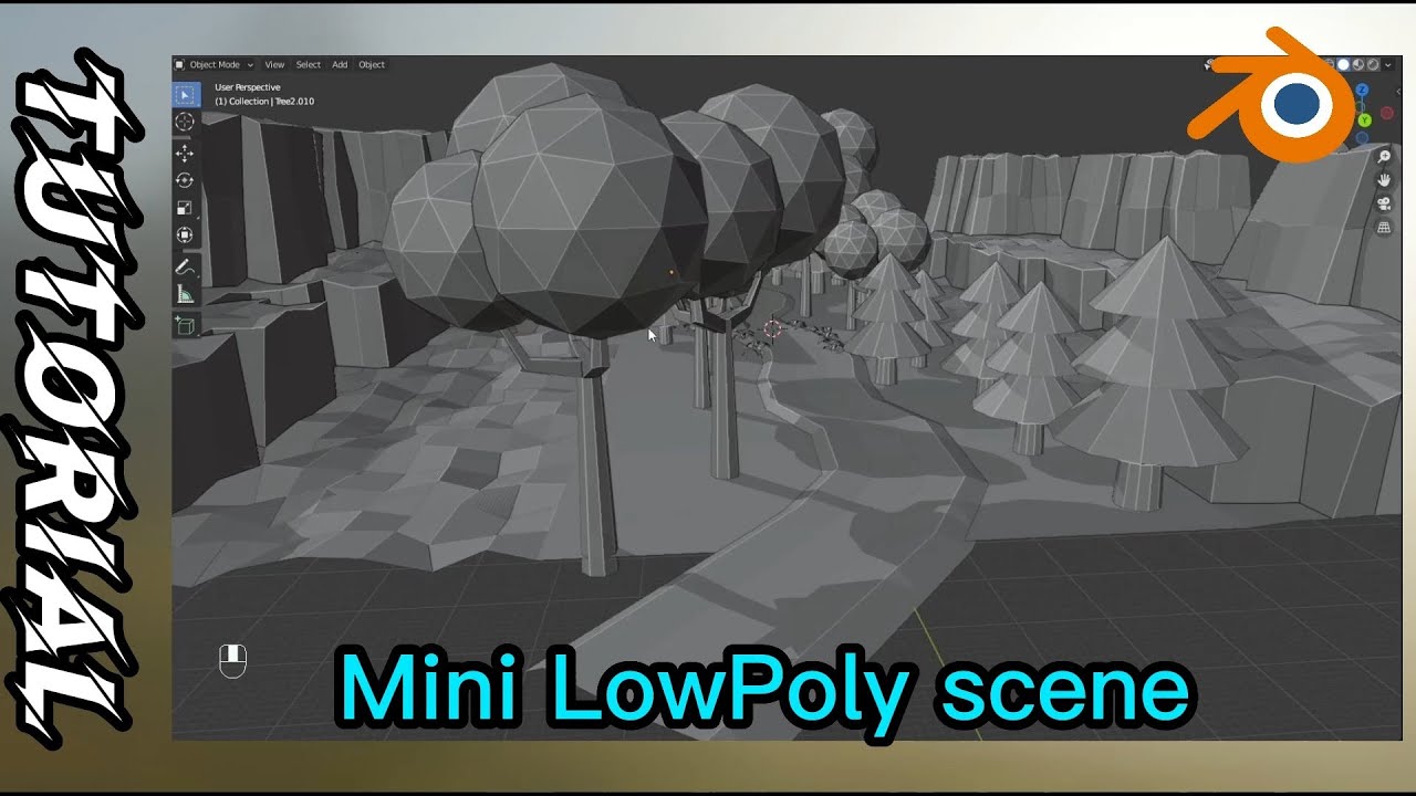 Blender Mini Low Poly Scene - YouTube