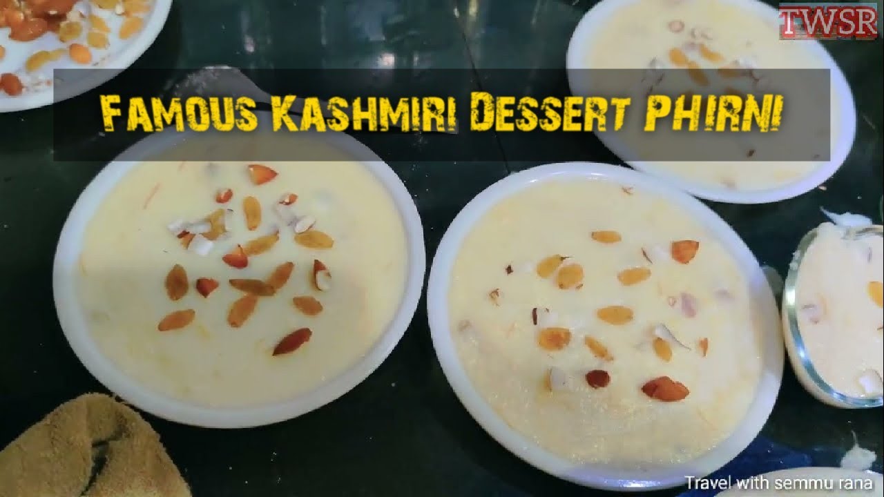 Kashmiri Phirni Recipe / Kashmir wazwan Phirni / Kashmiri sooji phirni ...