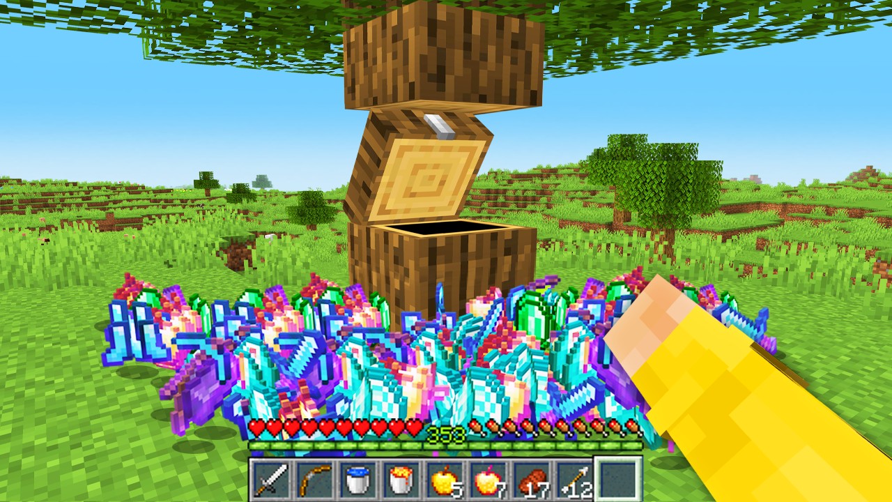 Minecraft, But Trees Are Chests.. - YouTube