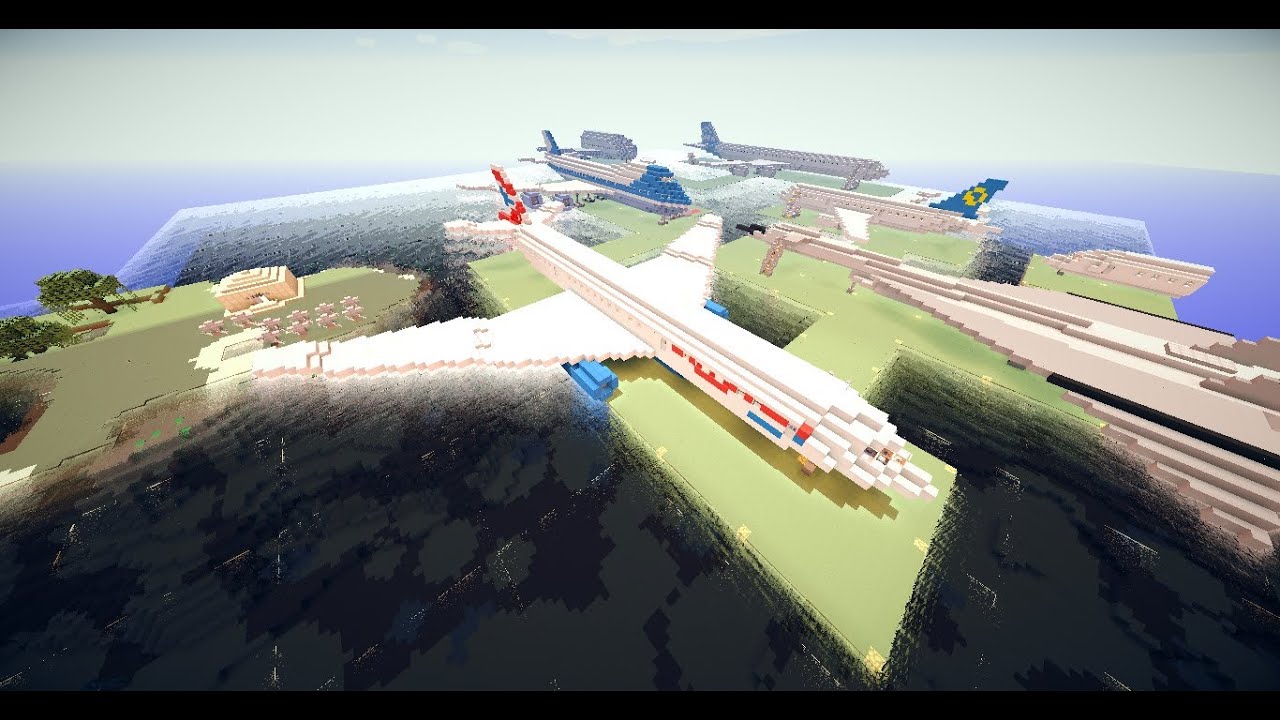 Minecraft Boeing 777-200 1:1 - YouTube