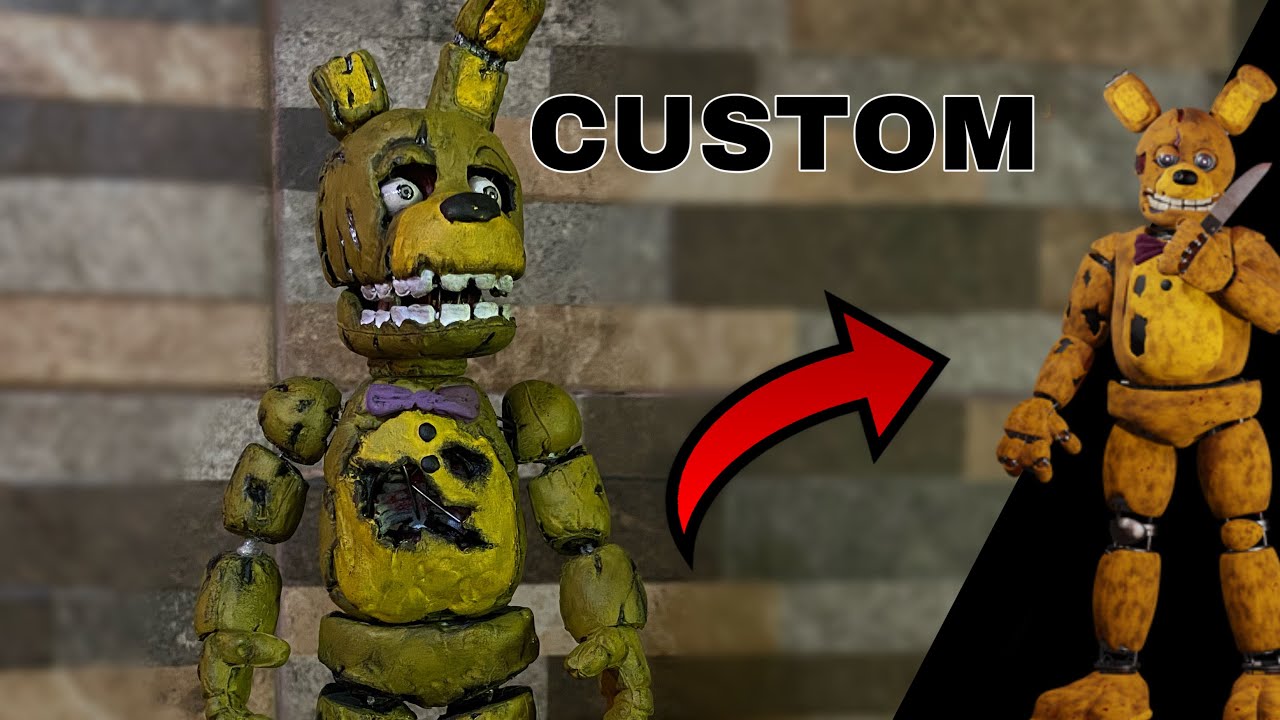 Springtrap five nights at freddy's // CUSTOM FIGURE (fnaf movie) - YouTube