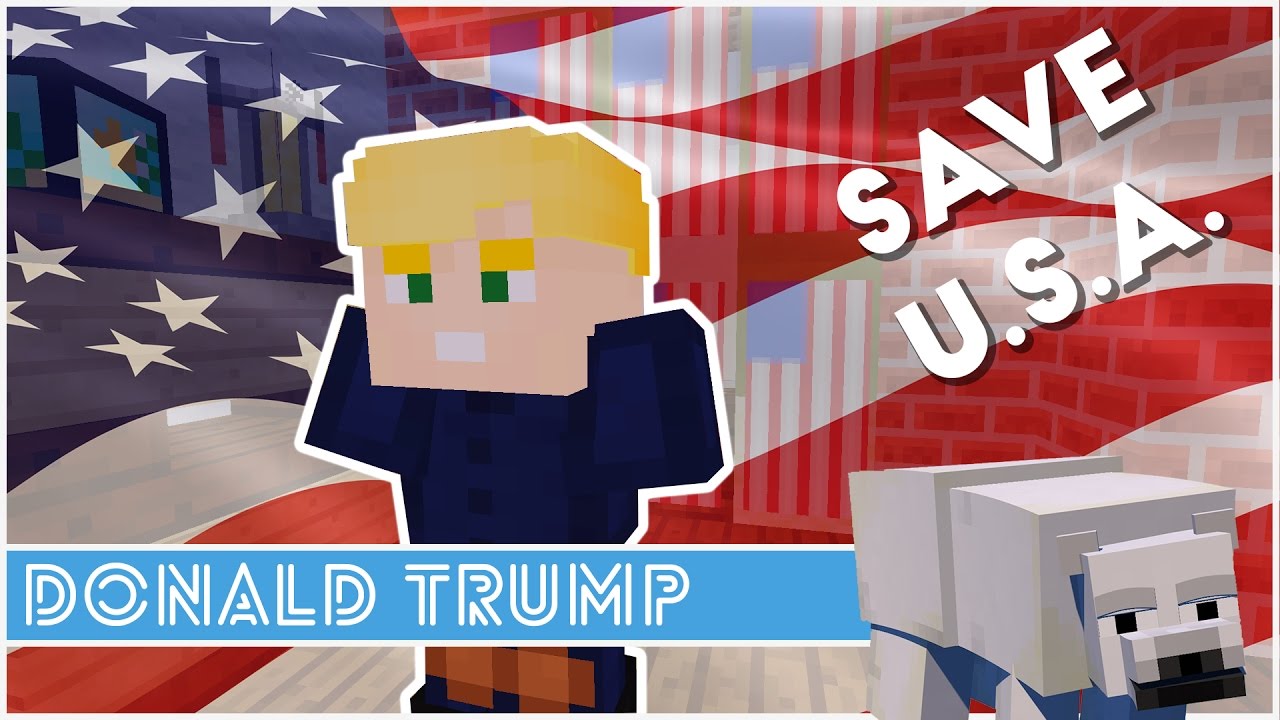Minecraft - How To Make Donald Trump - YouTube