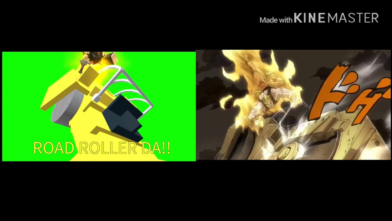 Road roller da vs roblox - YouTube