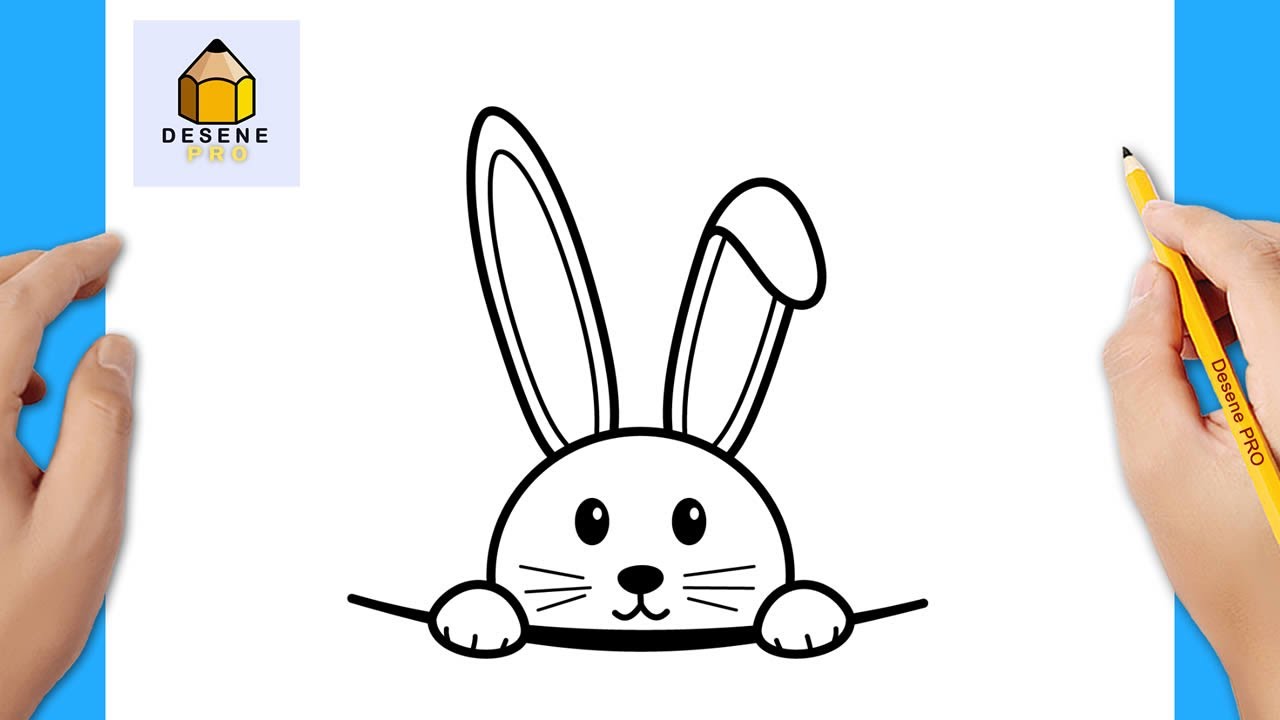 Cum se deseneaza un iepuras usor | Desene de Paste - YouTube