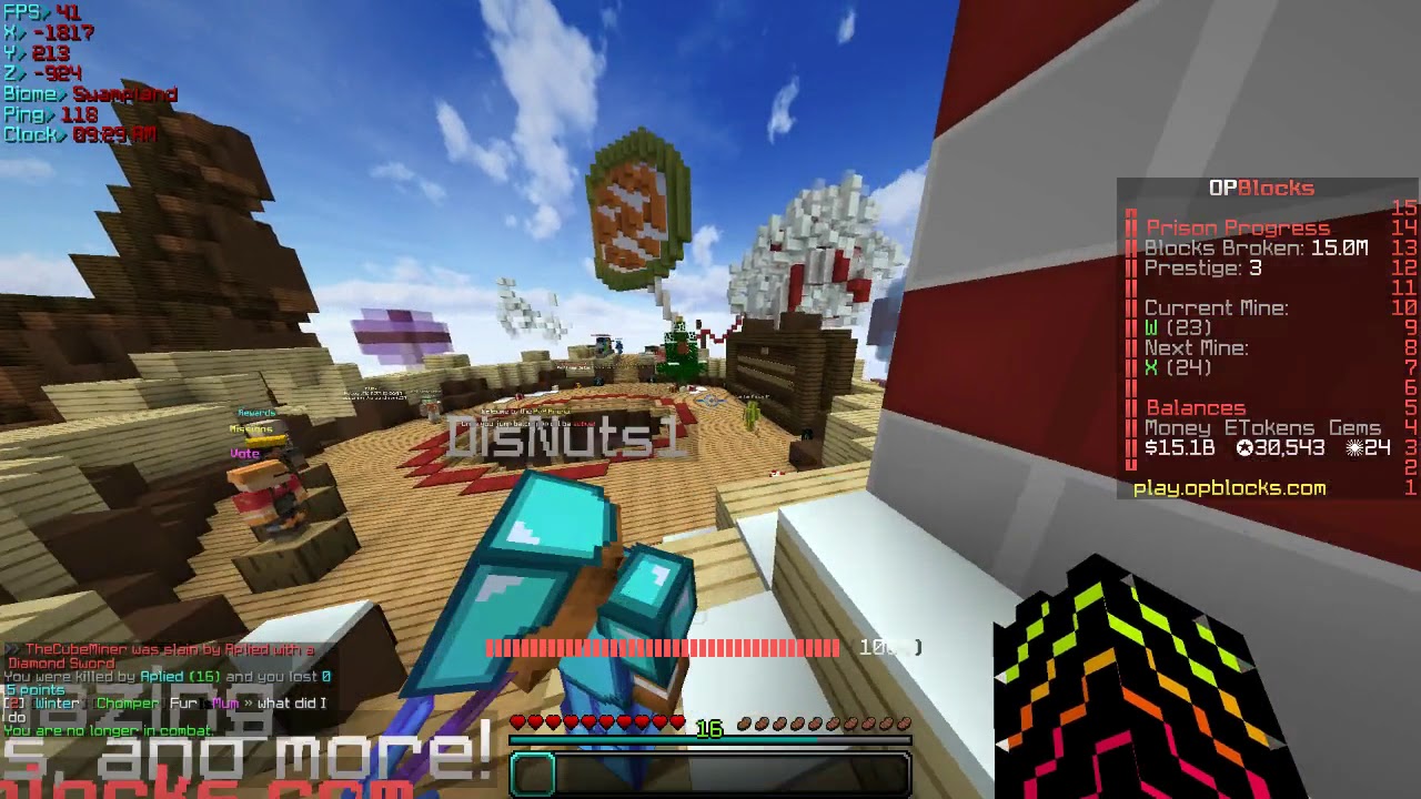 PLAYING ON THE #1 PRISON SERVER! (OPBlocks) - YouTube