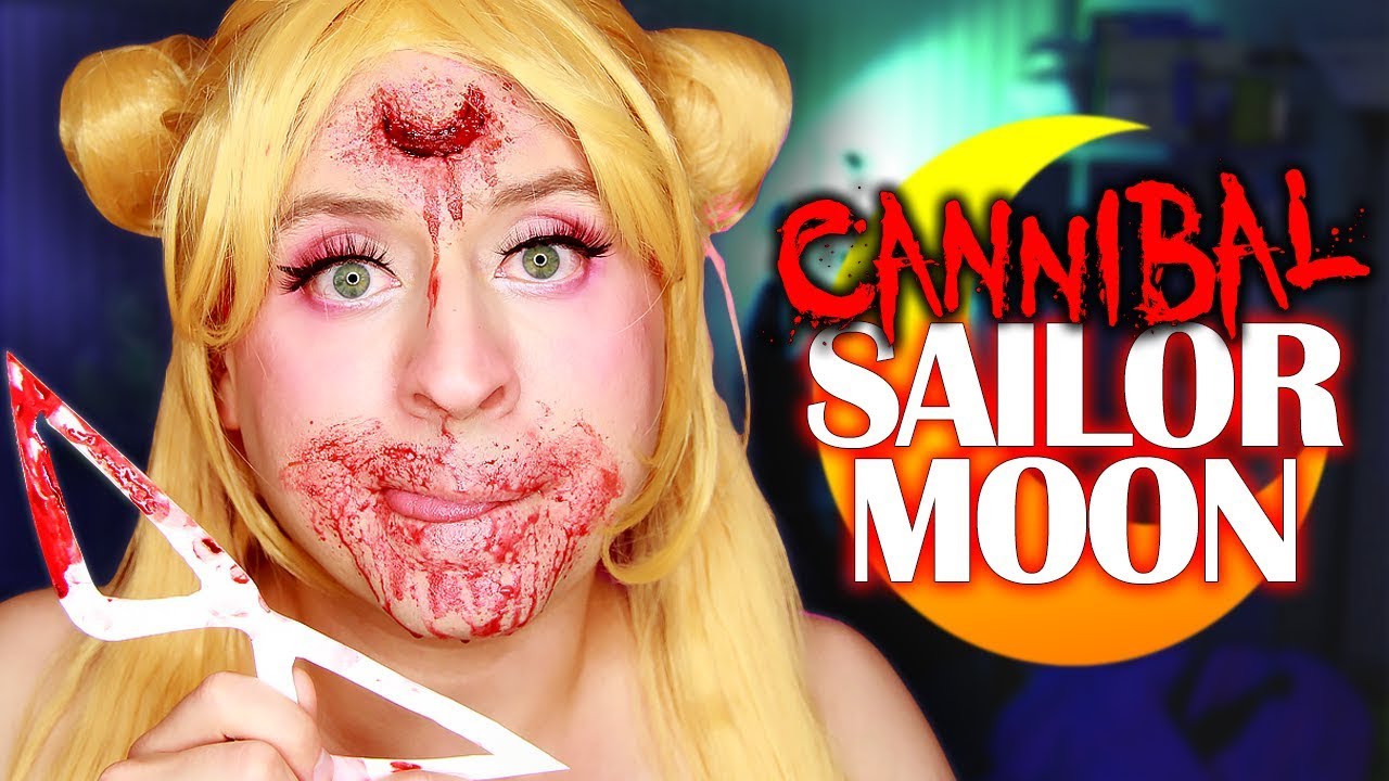 CANNIBAL SAILOR MOON HALLOWEEN MAKEUP TUTORIAL - YouTube