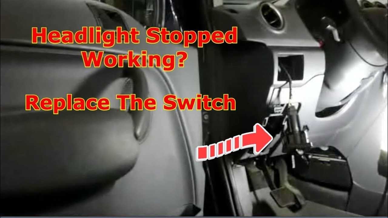 Replace The Headlight Switch Ford Transit Van - YouTube