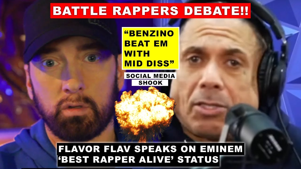 “Benzino Beat Eminem w MID Diss” Battle Rappers Debate Rap Elvis, Flava ...
