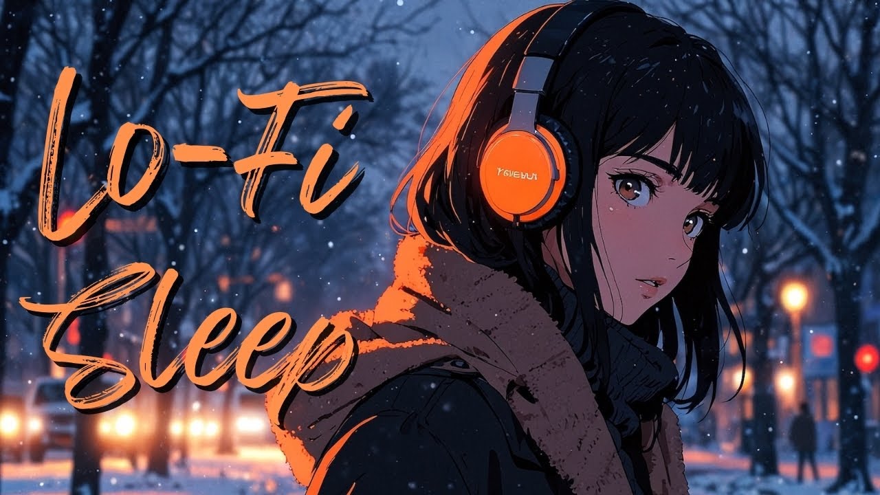 【Lo-Fi Sleep】Gentle Snowfall in a Dreamy Town - YouTube